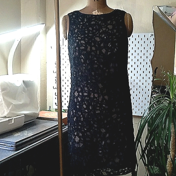 Studio M | Dresses | Macys Studio M Elegant Black Lace Sleeveless ...